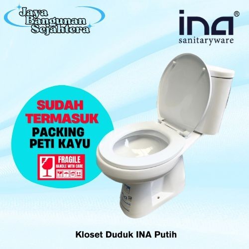 Jual MONOBLOK KLOSET DUDUK OTOMATIS INA TOMBOL CX-100 | Shopee Indonesia