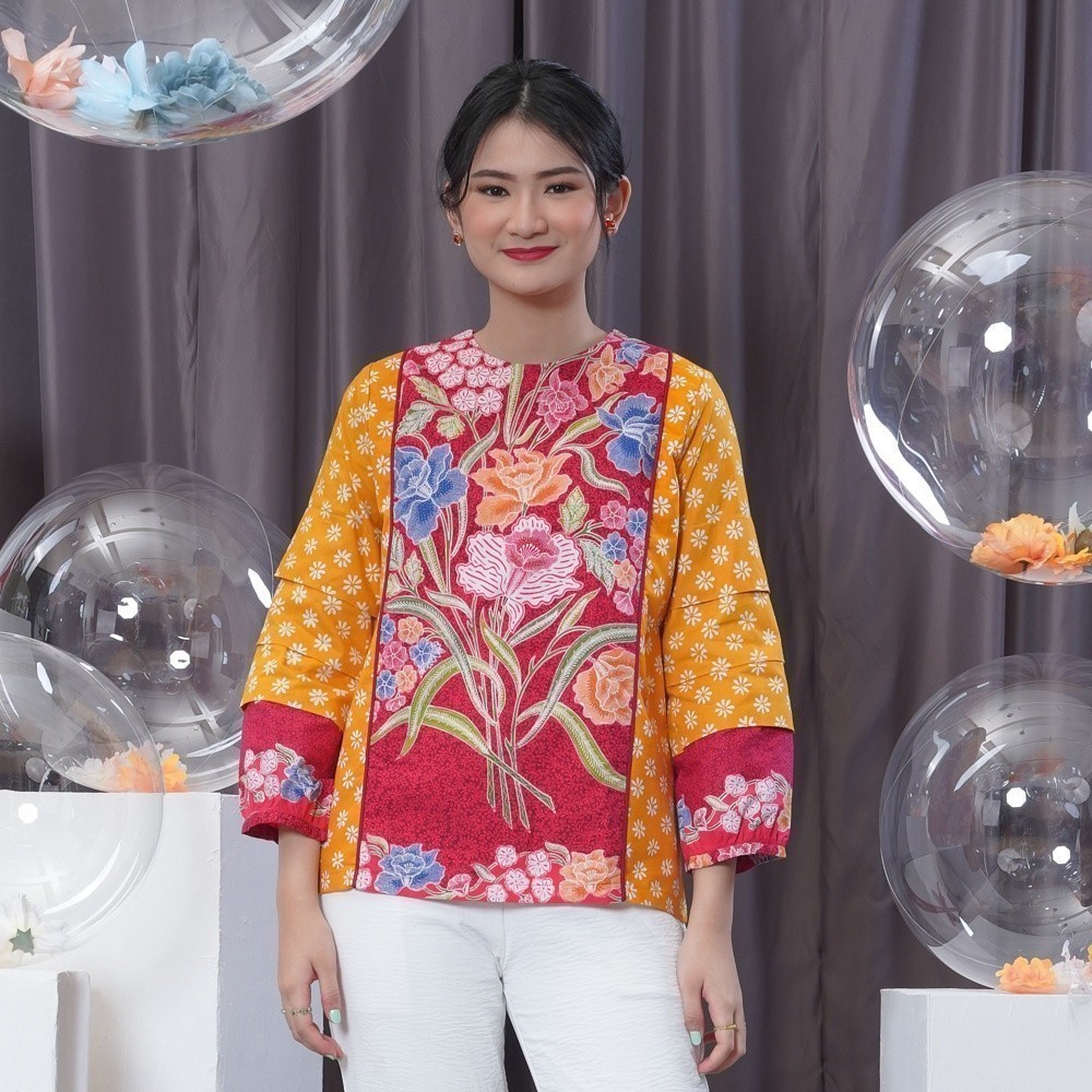 Jual NONA RARA - Palawa Encim Sebelas T1829, Baju Batik Kasual Modern ...
