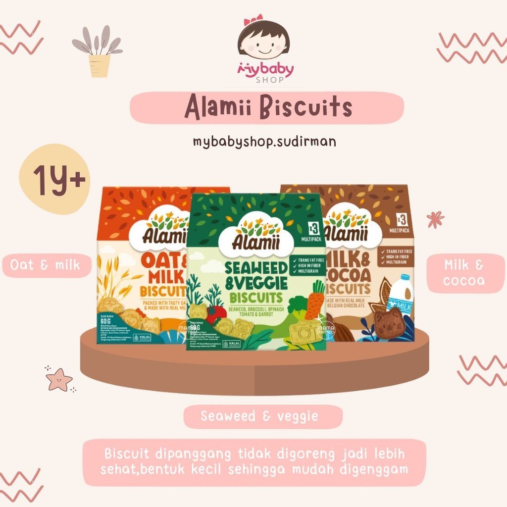 Jual Alamii Biscuits / Biskuit Sehat Anak 1tahun+ / Cemilan Biskuit ...