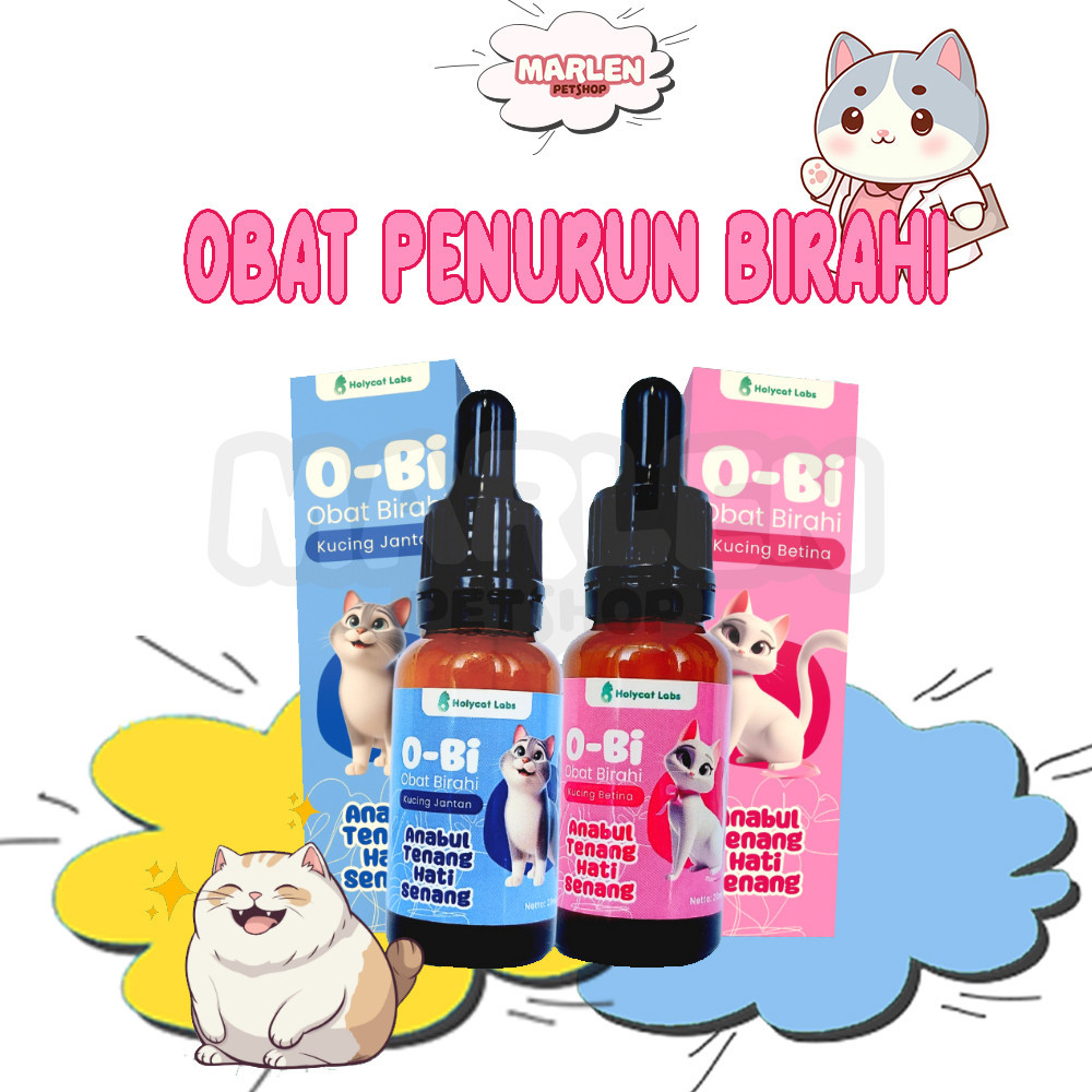 Jual O-BI Obat Penurun Birahi Kucing Herbal isi 20ml obi | Shopee Indonesia