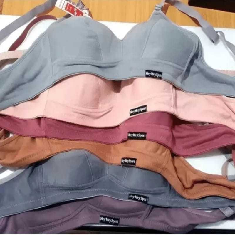 Jual 6 PCS bra sport Tanpa busa wanita dewasa murah meriah BH tanpa ...