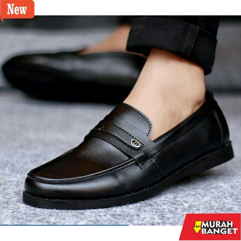 Jual Sepatu casual cowok kekinian yg lagi viral- SepatuFormal Pantofel pria Resmi Formal Hitam ...