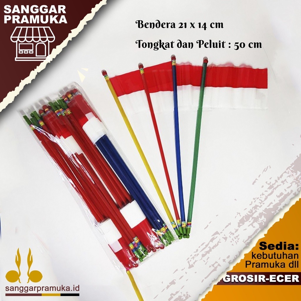 Jual Bendera Plastik Stik 1 Pack - isi 20 pcs | Shopee Indonesia