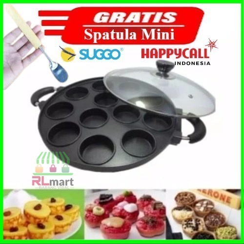 Jual Cetakan Kue 12 Lubang Datar SUGGO Loyang Martabak Super Mini ...
