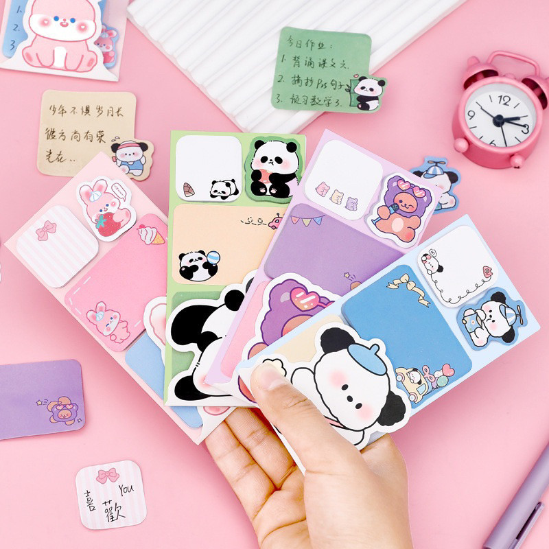 Jual [DWCORNER] Sticky Note Karakter Besar Sticky Note Kartun Lucu 4 in ...