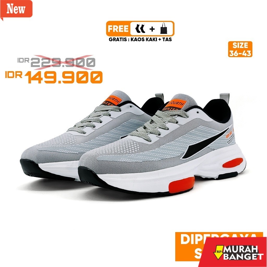 Jual sepatu sneakers pria original SEPATU OLAHRAGA PRIA DAN WANITA X-FOURTH RUNZER SEPATU LARI ...