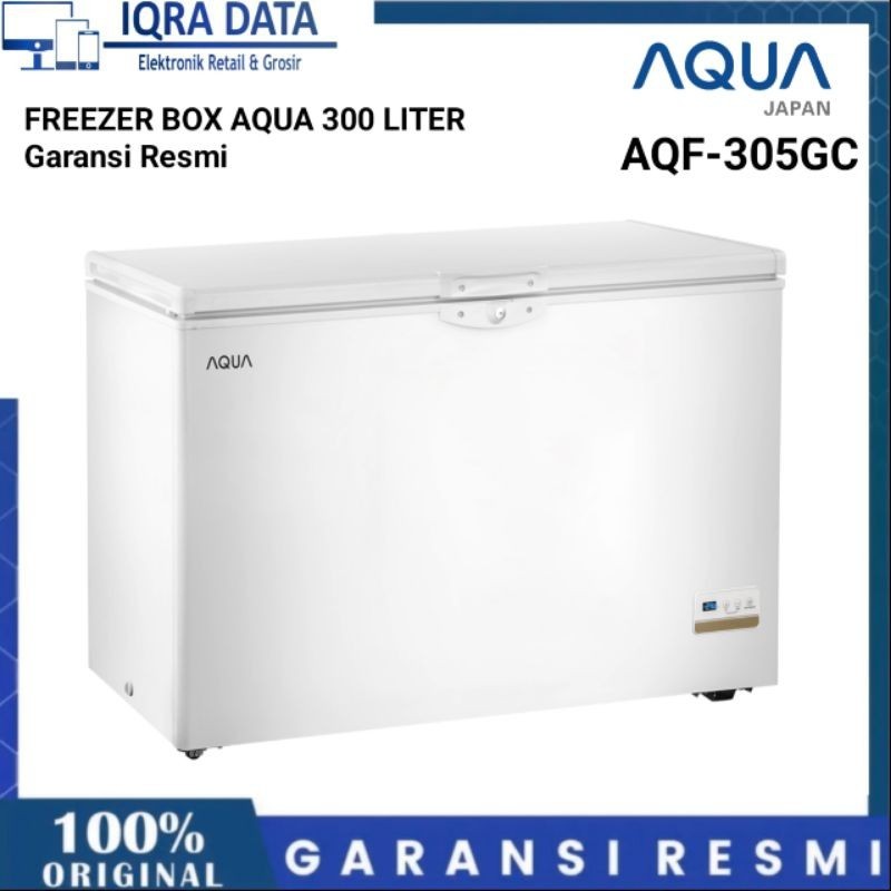 Jual CHEST FREEZER / FREEZER BOX AQUA 300 LITER AQF-305GC GARANSI RESMI ...