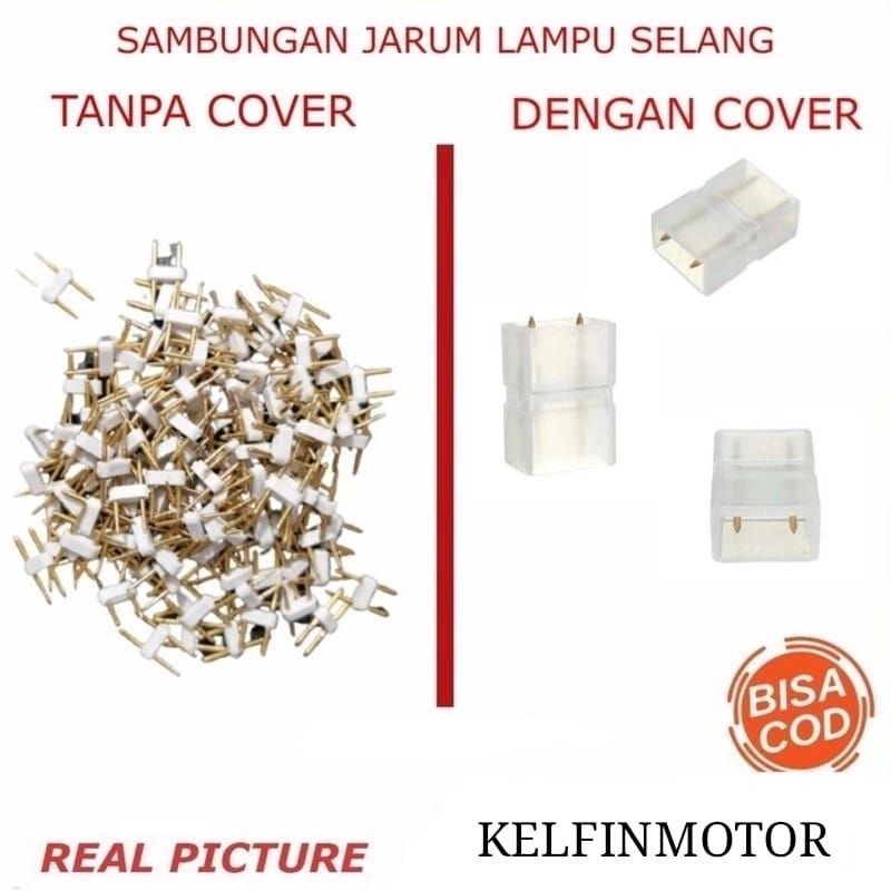 Jual [ DELSER MOTOR ] PIN SMBUNGAN JARUM LAMPU NEON FLEX LED STRIP 5050 ...