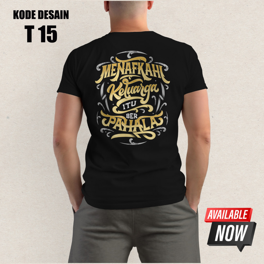 Jual Cetak Kaos Distro Dakwah Santri Katun Combed 24s Tebal Adem Lembut ...