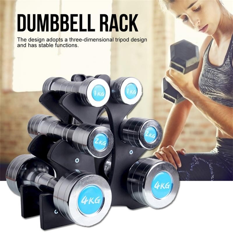 Jual portable dumbbell stand with 3 Tire 25kg Load Bearing weight ...