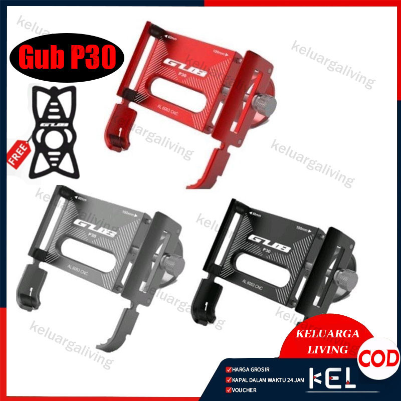 Jual GUB P30 Original Holder Hp Motor Dudukan Ponsel Aluminium Aloy Fiksasi GUB P30 Original ...
