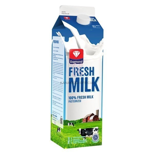 Jual Diamond Fresh Milk Susu Segar Pasteurisasi Uht Plain Kemasan Ulir ...