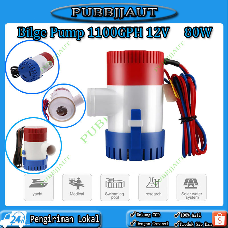 Jual Termurah Di Shopee Pompa Air Celup Bilge Pump 1100GPH CH8028 DC ...