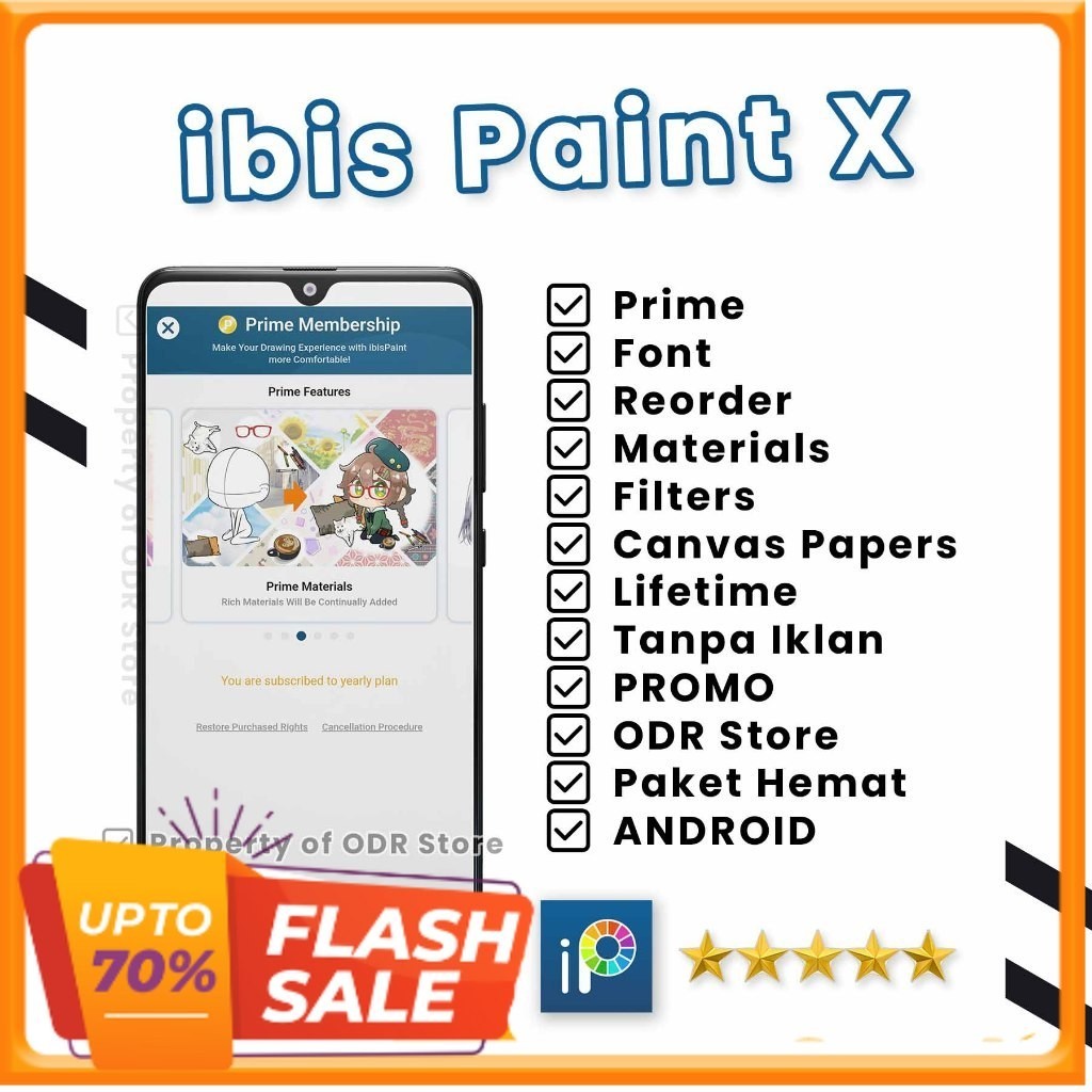 Jual ibis Paint X lifetime Melukis Menggambar jadi lebih profesional | Shopee Indonesia