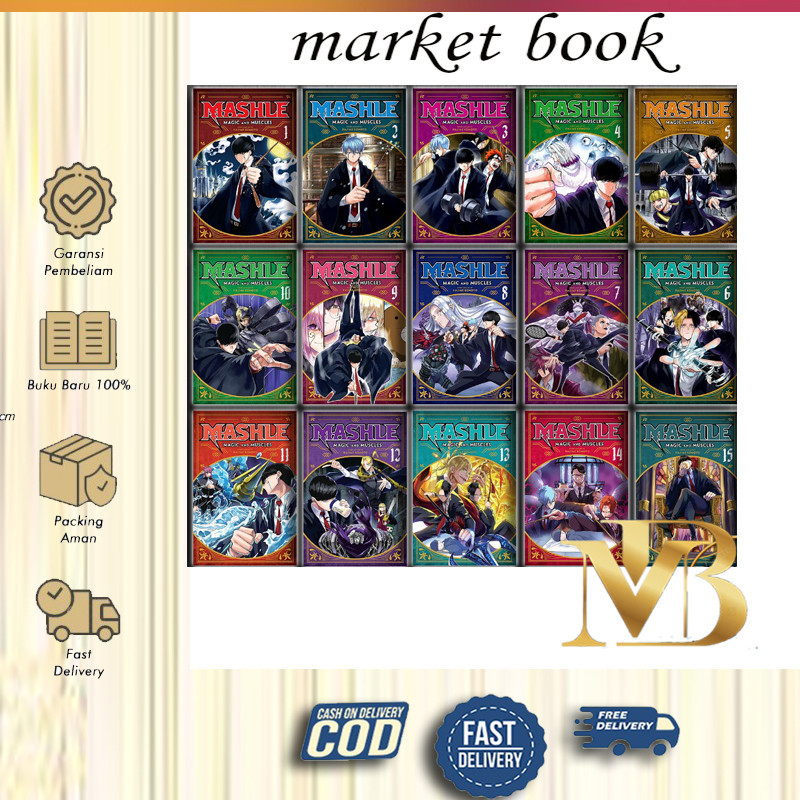 Jual Mashle : Magic and Muscles (15 book series) By Hajime Komoto ...