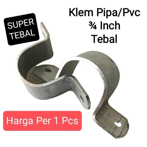 Jual Klem Pipa Besi 3/4” inch Sanshan Tebal/Klem Pipa Tebal/Klem pipa ...