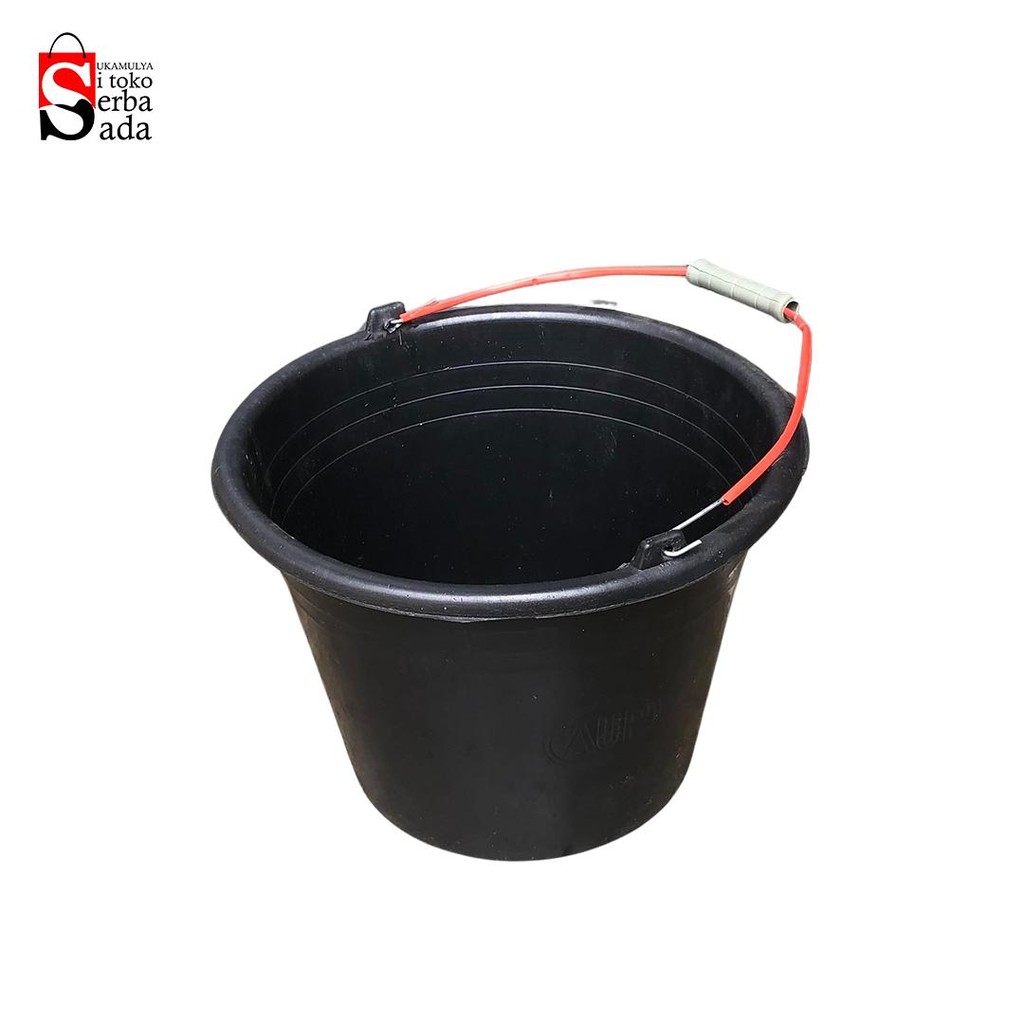 Jual [3S] Ember Plastik Anti Pecah Cor 18 - Ember Cor Hitam Aup ...