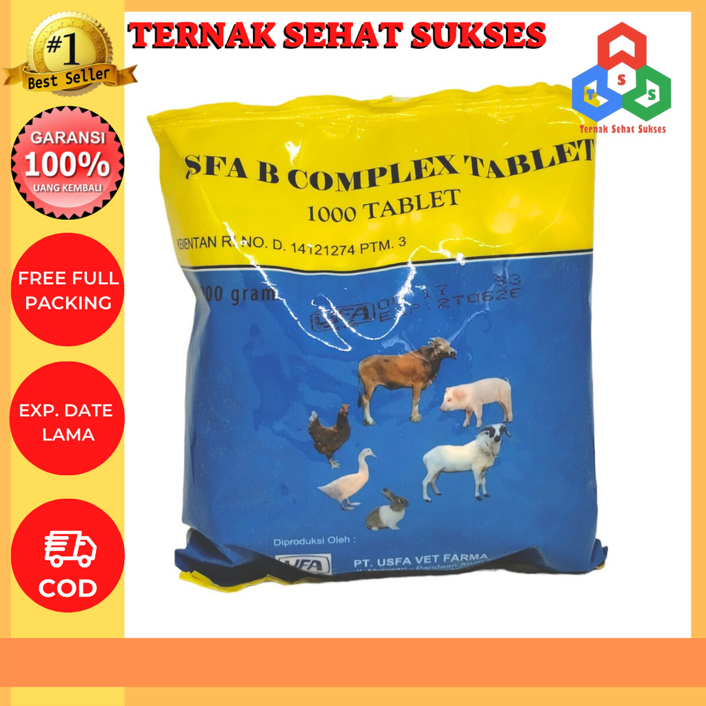 Jual USFA B COMPLEX Tablet - Vitamin B Komplek 1000 Tablet Meningkatkan ...