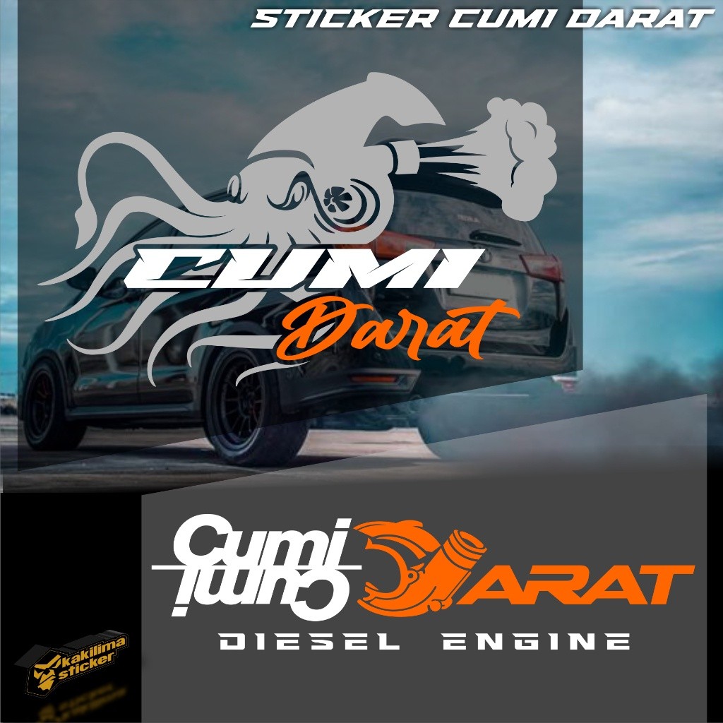 Jual Sticker Cumi Darat. Sticker Cumi-cumi Darat. Sticker untuk mobil ...