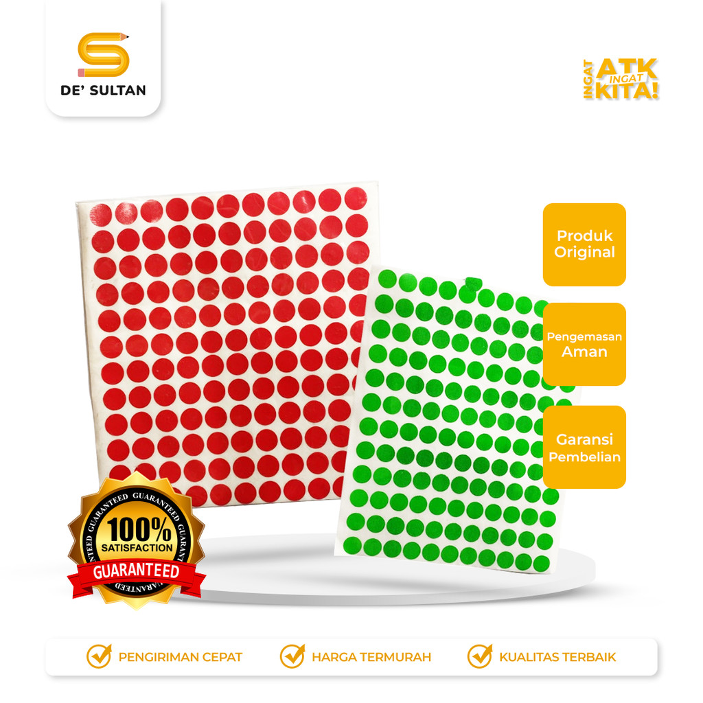 Jual STIKER/ STICKER BULAT (1PACK) | Shopee Indonesia