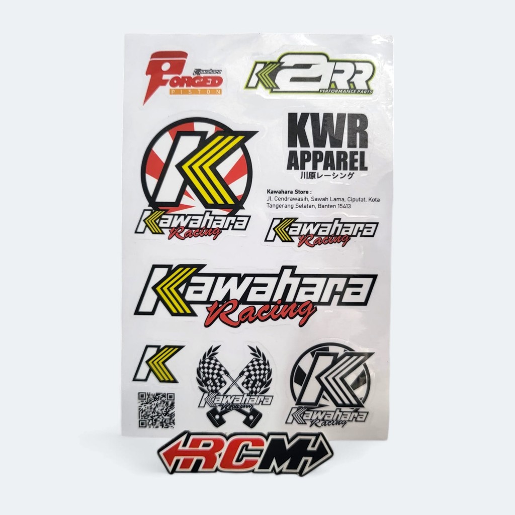 Jual STIKER STICKER PACK PAK SPONSOR RACING K2R K2RR APPAREL KAWAHARA ...
