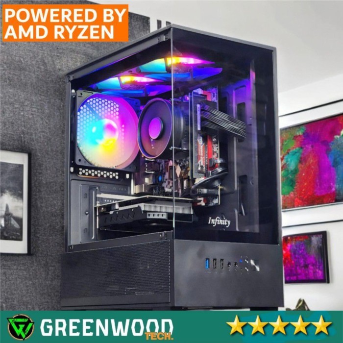 Jual PC GAMING CPU AMD RYZEN 3 2200G setara 3200G, -KOMPUTER HEMAT DAYA ...