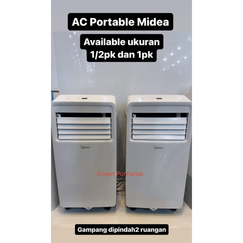 Jual MIDEA AC PORTABLE MPHA-05/09CRN7 Multiple Fuction AC 0,5pk / 1pk ...