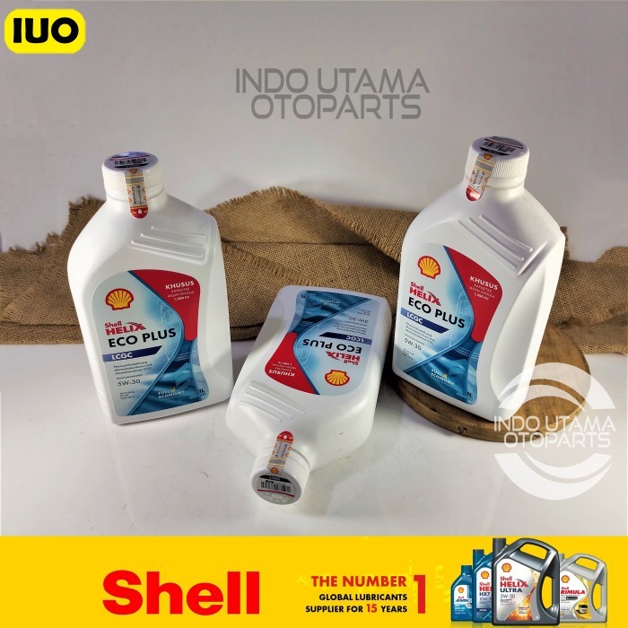 Jual Oli SHELL Helix Eco Plus 5W30 Original Full Synthetic API SN 1 ...