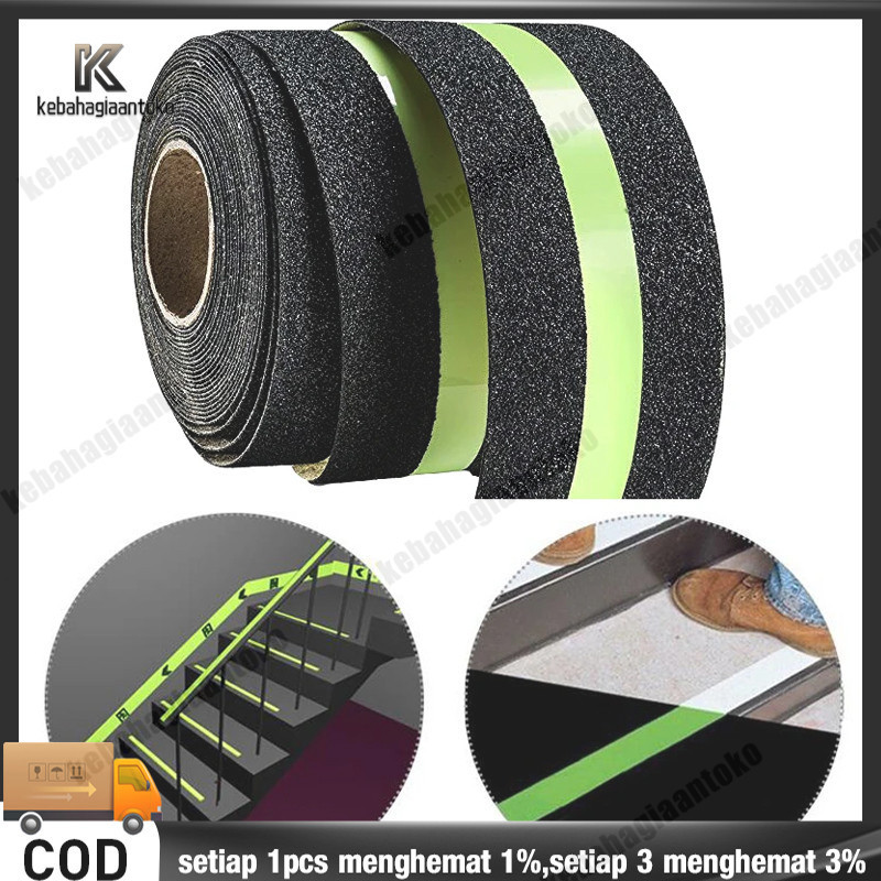 Jual Lakban Lantai Anti Slip Tangga Glow In The Dark Anti Licin Safety Walk 5cm*5m | Shopee ...
