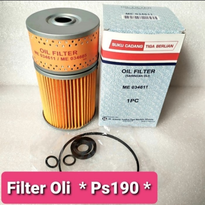 Jual Oil Filter Saringan Oli Mitsubishi PS190 FUSO 6D16 FM516 ORIGINAL ...