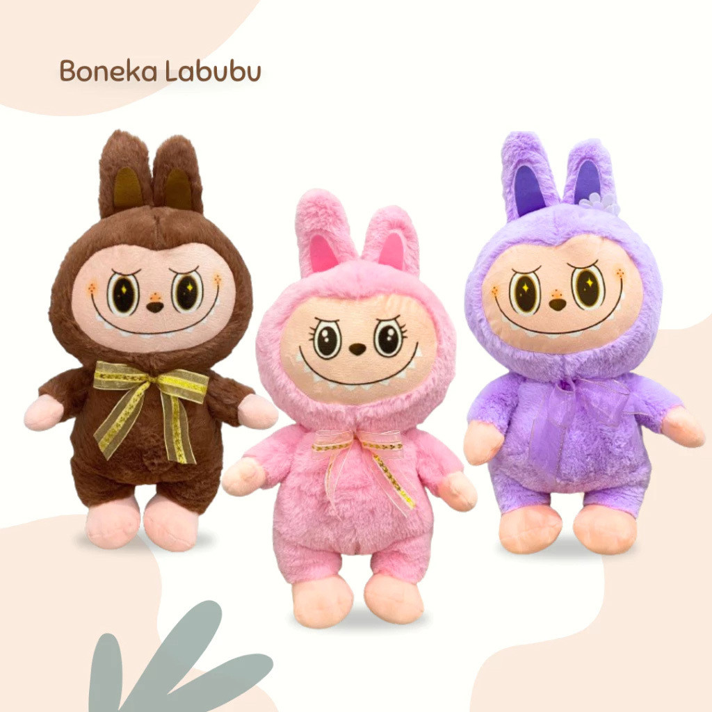 Jual Boneka Labubu The Monsters Macarone Ukuran 35cm Bahan Yelvo Halus ...