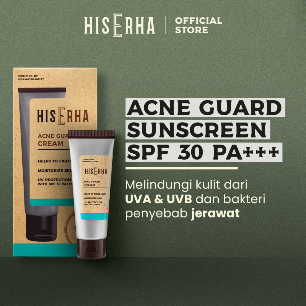 Jual MINJIE x HIS ERHA Acne Guard SPF30 / PA+++ Cream 20g - Sunscreen ...