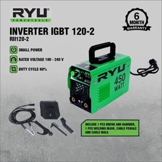 Jual Mesin Las RYU Inverter MMA 120 IGBT 450watt 450 Watt / Mesin las / Mesin Trafo Las ...