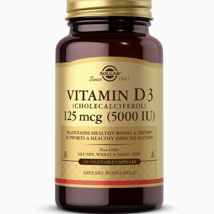 Jual Solgar Vitamin D3 Cholecalciferol 125 Mcg 5000 Iu Vegetable 4398
