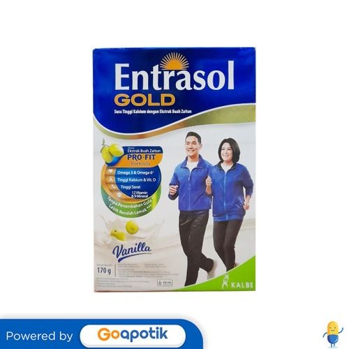 Jual Entrasol Gold Pro-Fit Rasa Vanila 170 Gram Box | Shopee Indonesia