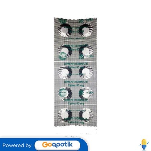 Jual Dimenhydrinate Erlimpex 50 Mg Strip 10 Tablet | Shopee Indonesia