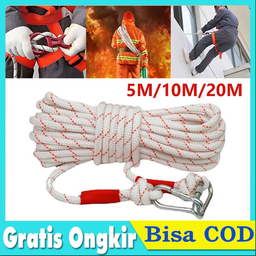Jual Tali Paracord Panjat Tebing Climbing Rope / Tali Keselamatan Kerja ...