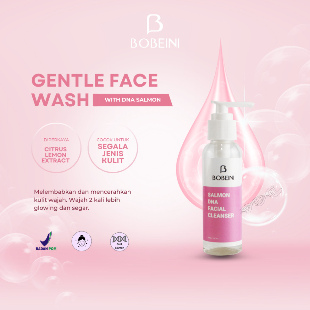 Jual Bobeini Salmon DNA Facial Wash 100 Ml BPOM / Face Wash Pemutih ...
