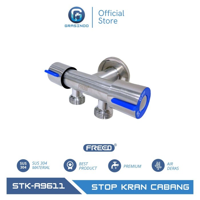 Jual Stop Kran Cabang / Stop Kran Double / Stop Kran Cabang Stainless ...
