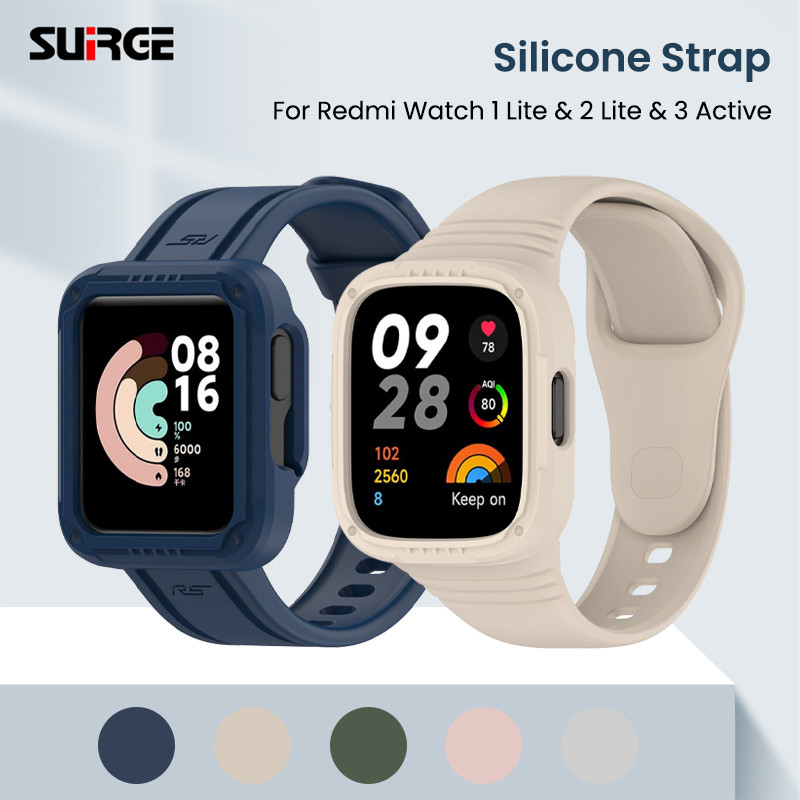 Jual SUIRGE Redmi Watch Lite 1 & Lite 2 Generation Silicone/TPU Strap ...