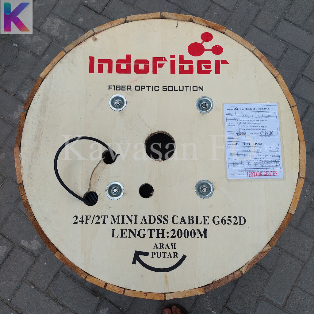 Jual KU 24 Core Mini ADSS / Kabel Mini ADSS 24 Core 2 Tube Span 100 G652D INDOFIBER 2KM | Shopee ...