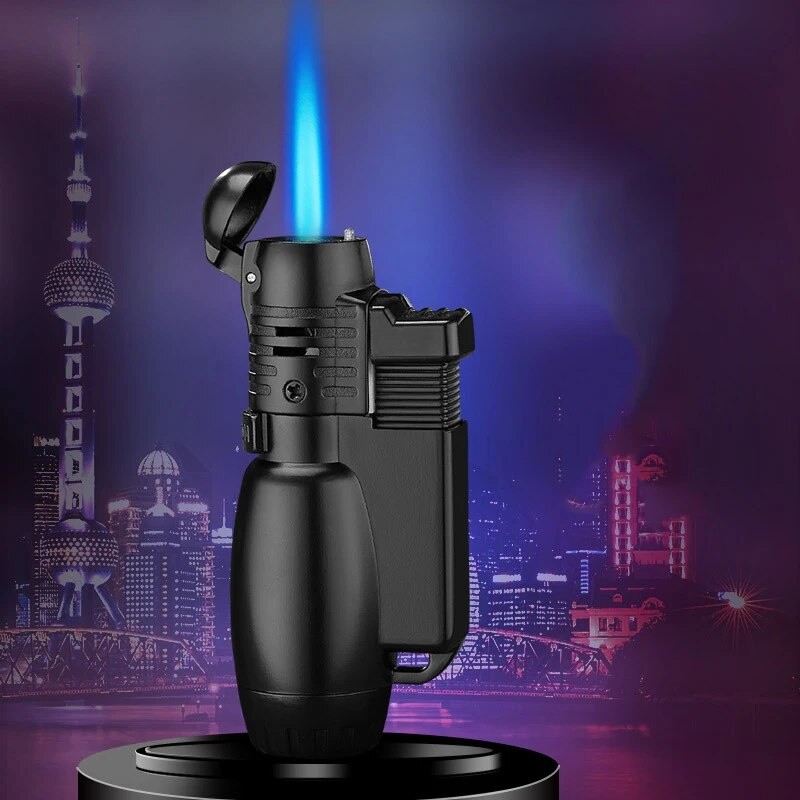 Jual Korek Api Gas Logam Turbo Pemantik Jet Tahan Angin Butana Cerutu ...