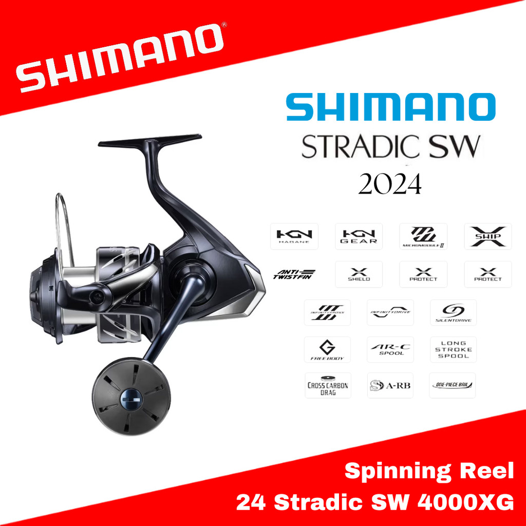 Jual Shimano Spinning Reel 24 Stradic SW 4000XG | Shopee Indonesia