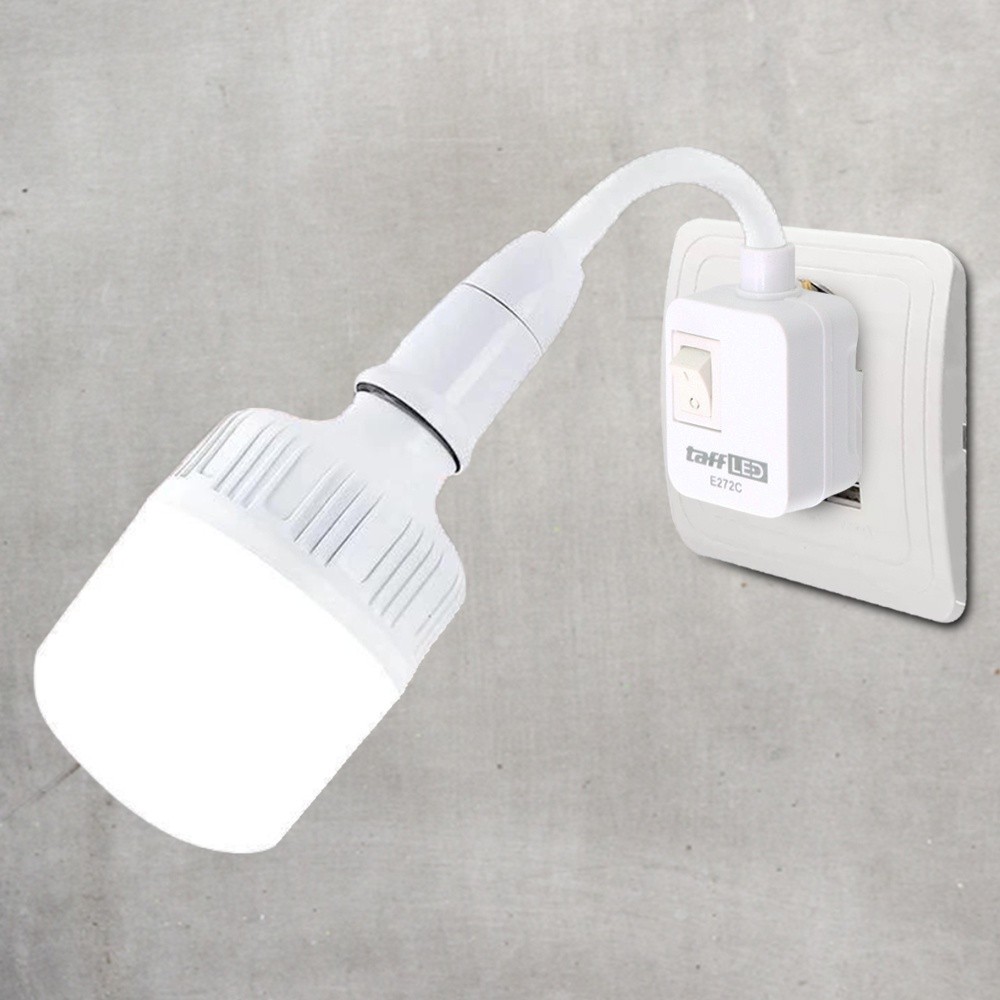 Jual Steker Bola Lampu di Soket Dinding Portabel Sekrup 25 cm Taff LED ...