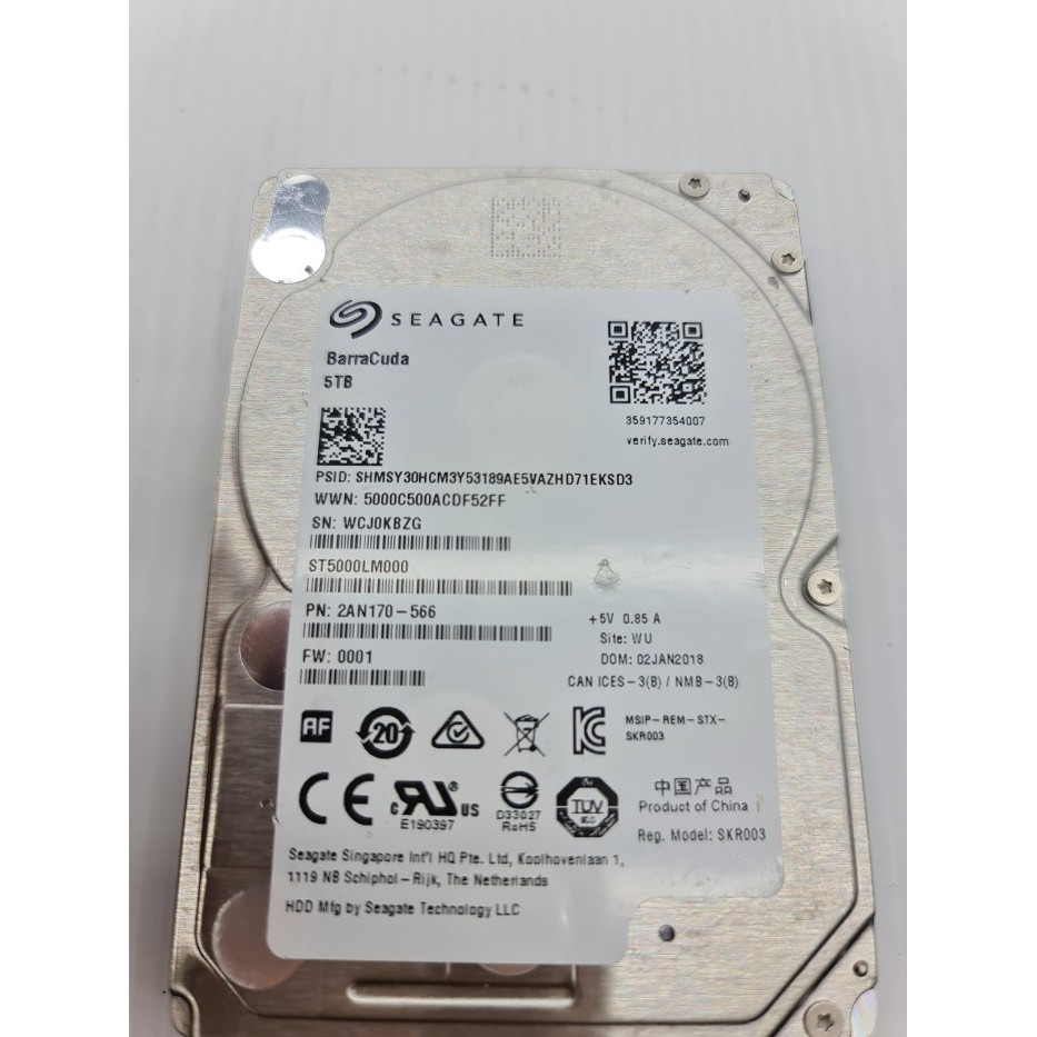 Jual Seagate 5TB BF-W 0001 P/N 2AN170-566 TK WCJ 2.5in Hard Drive ...