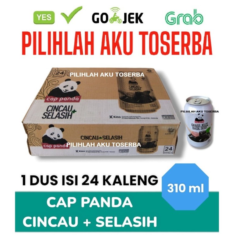 Jual Minuman CINCAU SELASIH cap PANDA kemasan KALENG 310 ml - ( HARGA 1 ...