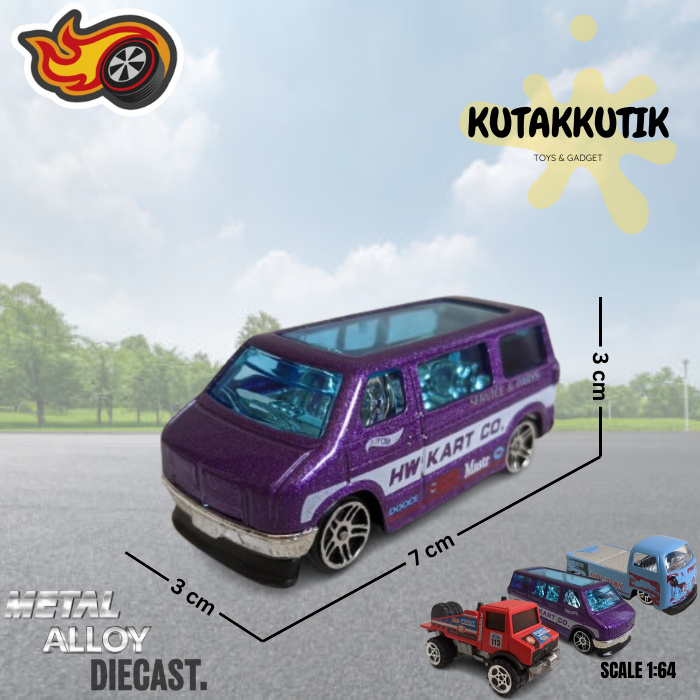 Jual Mainan Mobil Metal Alloy Van Dodge Van Ungu Made In China Bukan ...