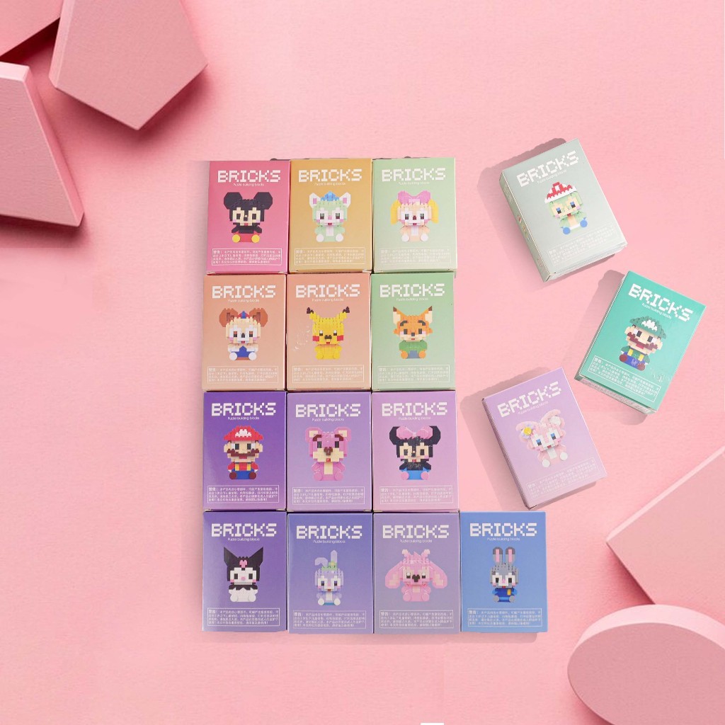 Jual TERMURAH Mainan Bricks Karakter Anak Permainan Blok Mainan Anak ...