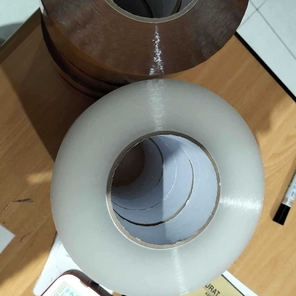 Jual READY LAKBAN PUTIH DAN COKLEAT 45MM X 500YARD / ISOLASI 45MM X ...
