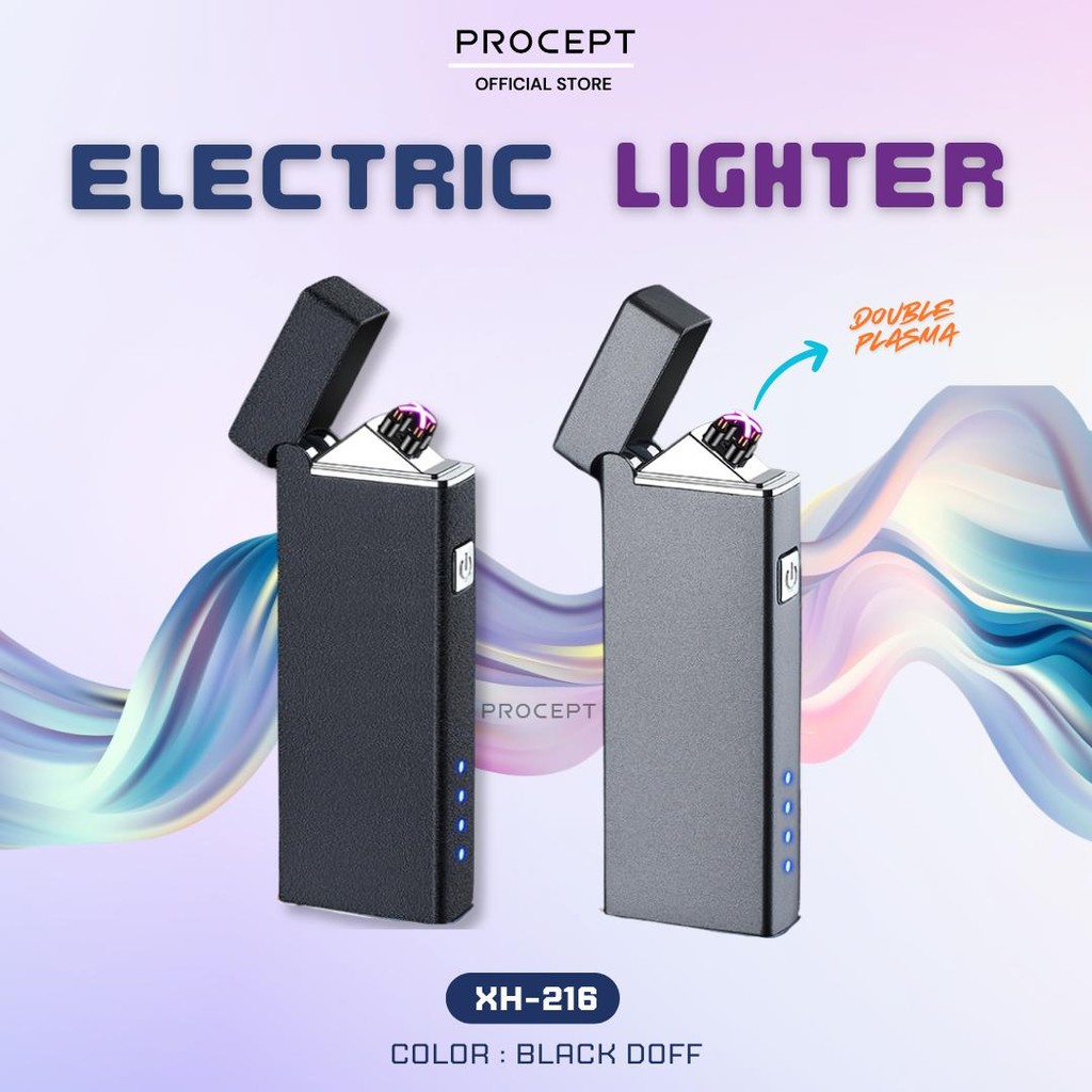 Jual ProCept Pemantik Electric Lighter Double Plasma Korek Api Electric ...